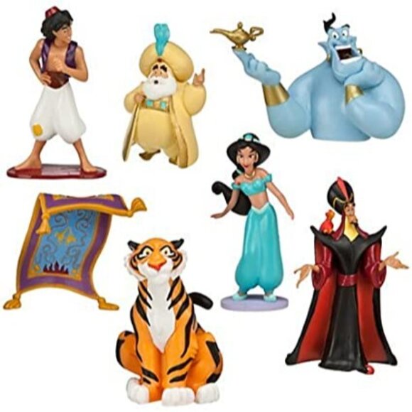 Disney | Toys | Disney Parks Aladdin Genie Jasmine Rajah Jafar Sultan ...